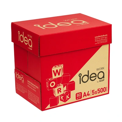 A4 80G. IDEA WORK (5รีม/กล่อง)